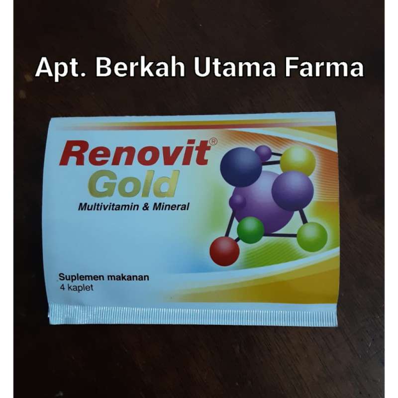 Jual Renovit Gold Strip Isi 4 Tablet di Seller Apotek Berkah Utama ...