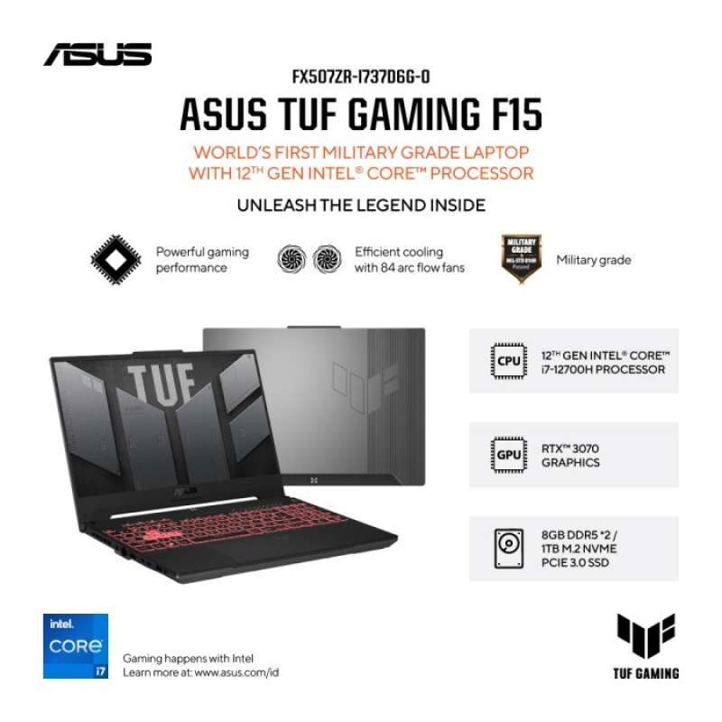 Jual ASUS TUF Gaming F15 FX507ZR-I737G6G-O - Jaeger Gray di Seller ...