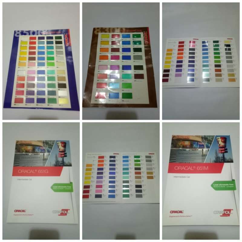 Promo Katalog Brosur Sample Contoh Warna Oracal Diskon 9% Di Seller ...