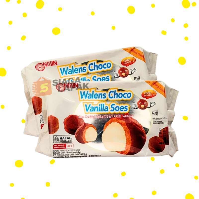 Promo Walens Soes Choco Vanilla 100gr nissin Sus Kering Coklat Vanila ...