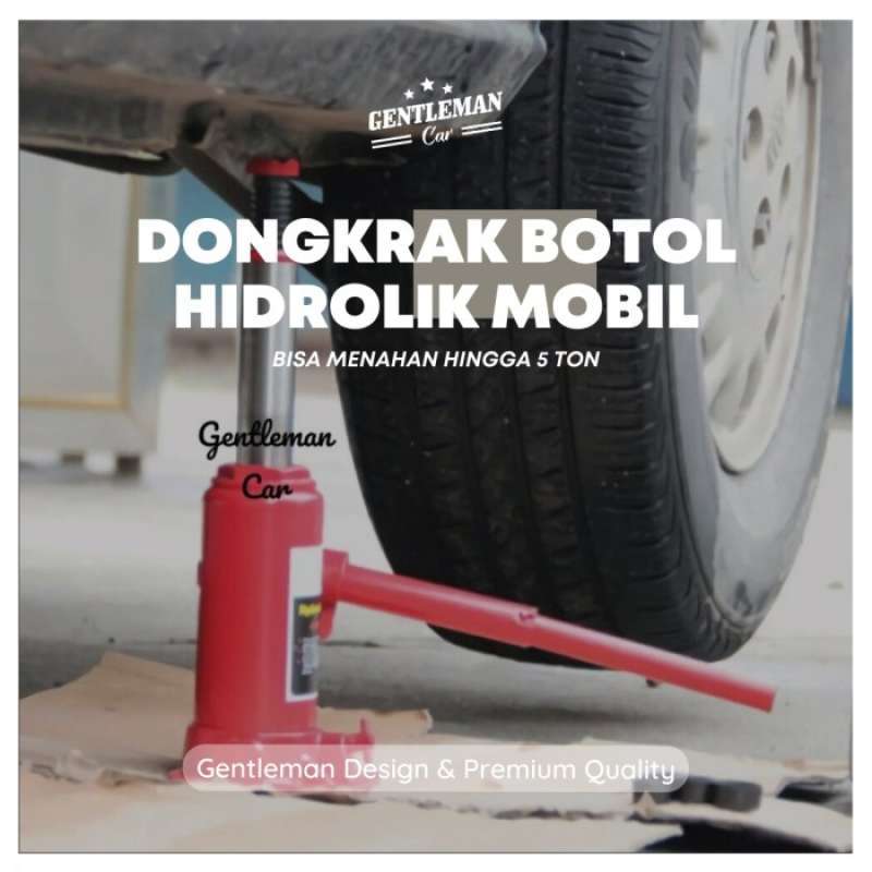 Promo Car Vertical Hydraulic Jack 5 Ton Dongkrak Botol Hidrolik Mobil ...