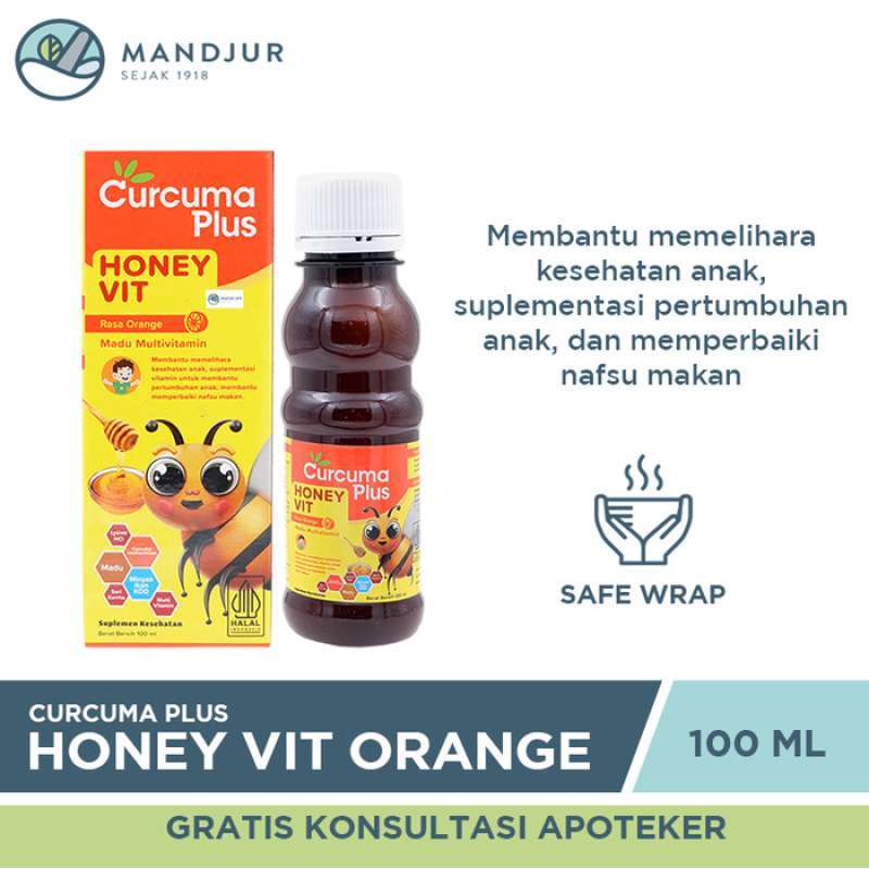 Jual Curcuma Plus Honey Vit Jeruk 100 mL - Madu Multivitamin Anak di ...