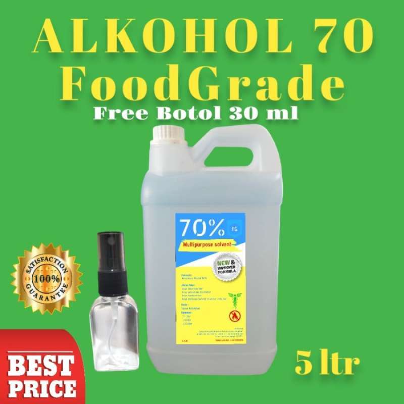 Promo Alkohol 70% Food Grade 5 Liter Diskon 23% Di Seller Tummy Store - Meruya Selatan (udik ...