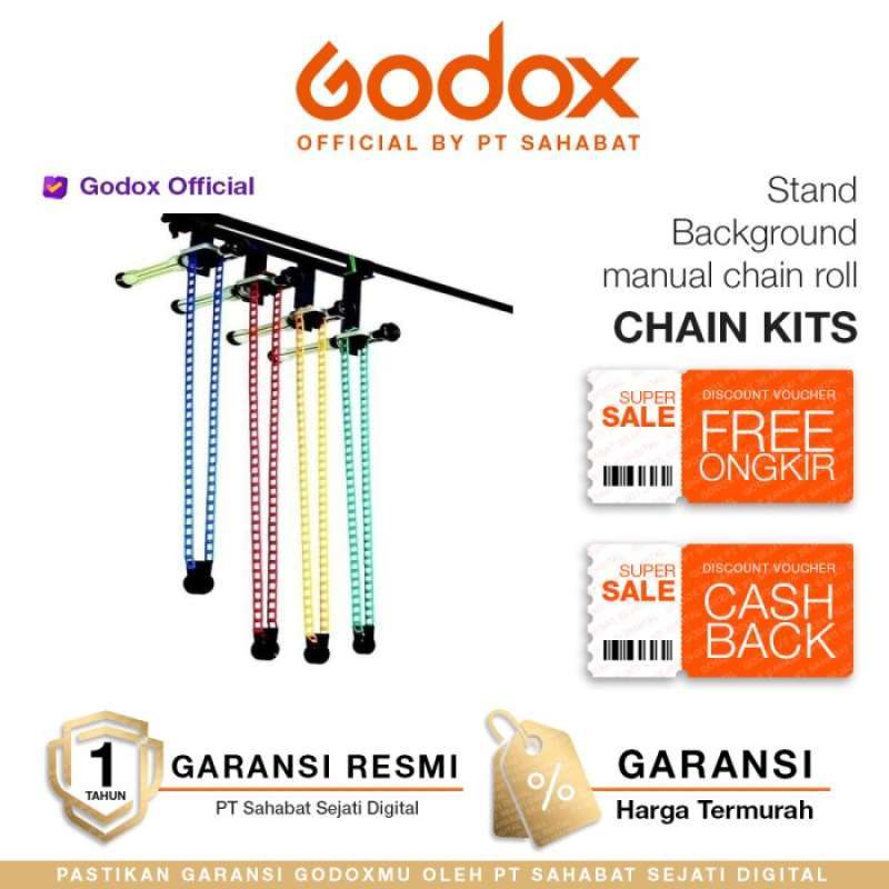 Promo New Stand Backdrop Tiang Background Live Foto Studio Manual Chain ...