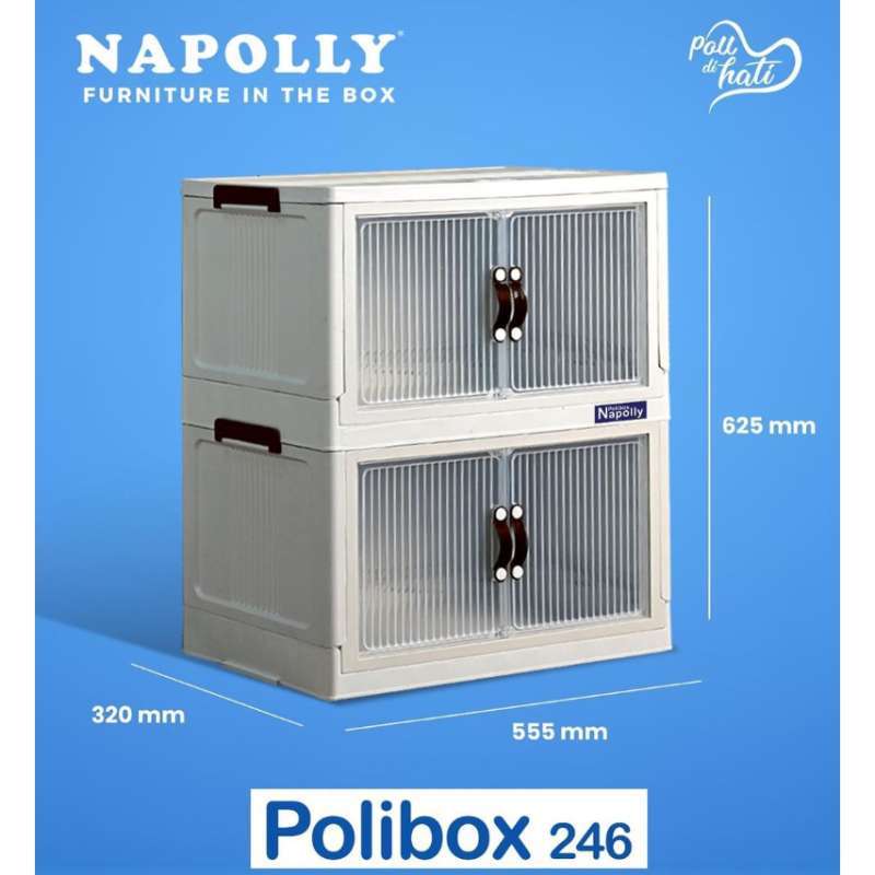 Jual lemari plastik napoly polibox pb 246 di Seller Margo Murah Baru ...