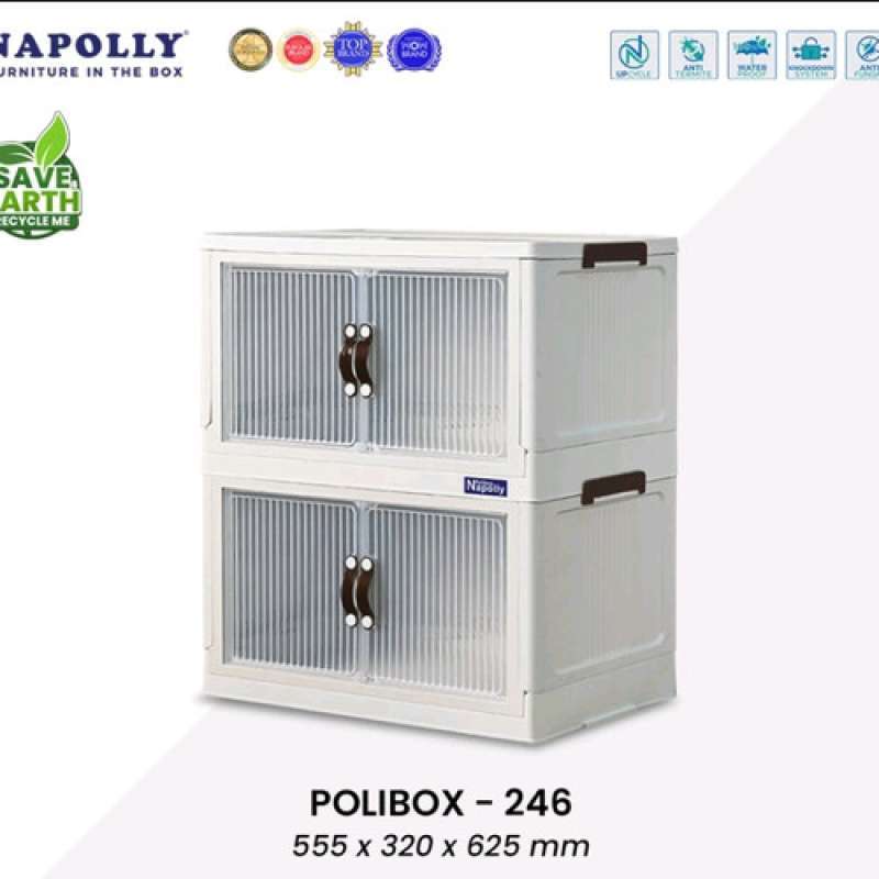 Jual lemari plastik napoly polibox pb 246 di Seller Margo Murah Baru ...