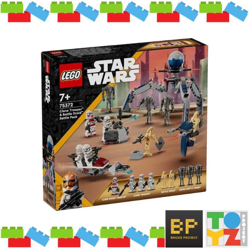 Jual Lego 75372 Star Wars - Clone Trooper™ & Battle Droid™ Battle Pack ...