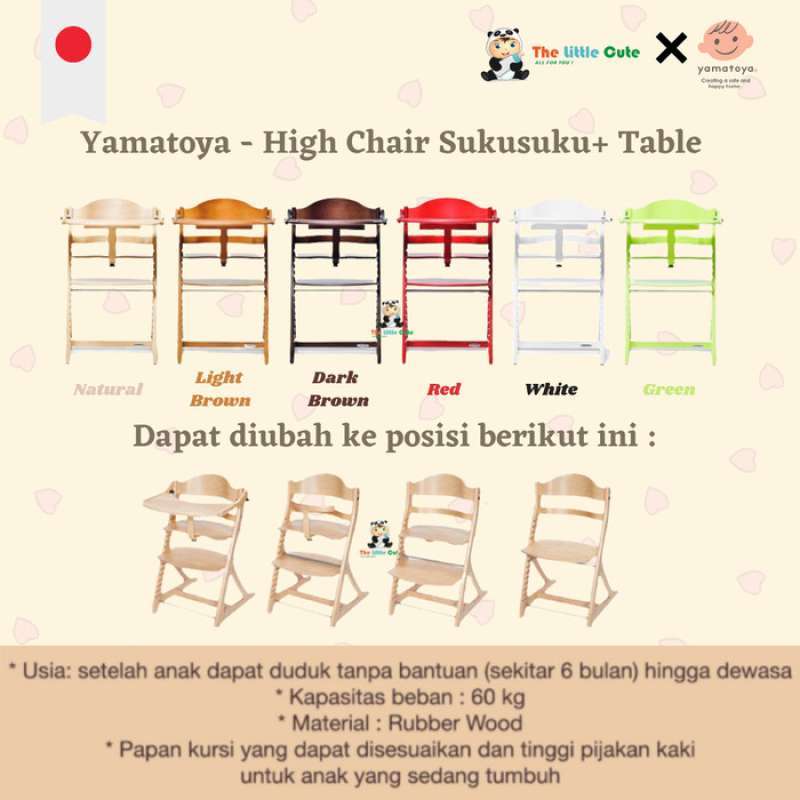 Promo Yamatoya High Chair Sukusuku Plus Table Kursi Makan Bayi - Natural Multicolor Diskon 23% ...