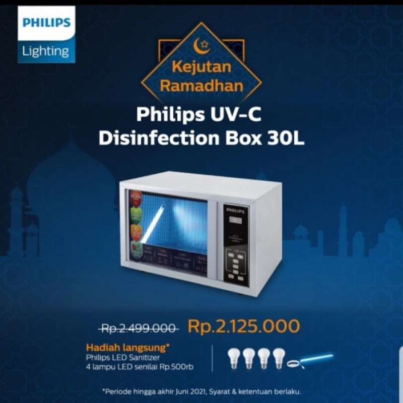 Promo Philips UVC Disinfection BOX 30L Diskon 23% di Seller Luarbiasa Shop - Harapan Jaya, Kota ...