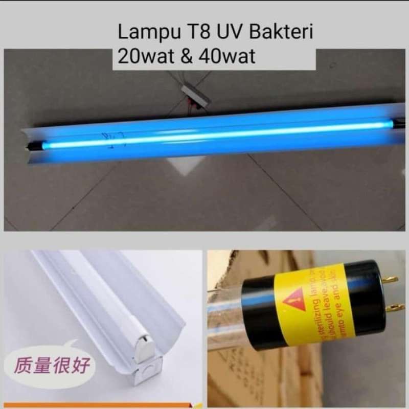 Promo Lampu UVC Germicidal sterilizer T8 40W 120cm HIMAWARI Filter air kuman Diskon 24% di ...