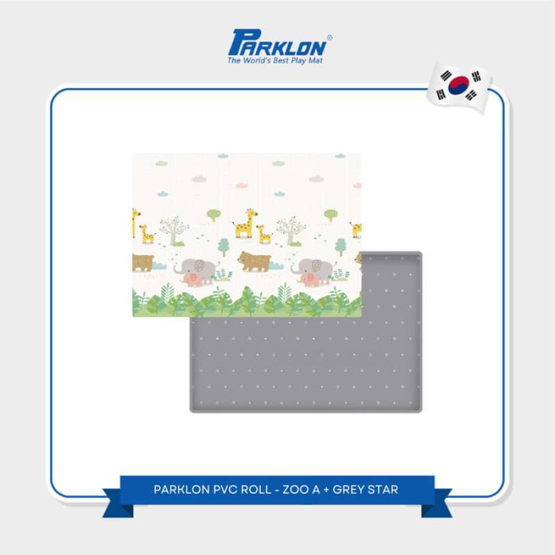 Promo Parklon PVC Roll Zoo A + Grey Star Playmat Diskon 23% di Seller ...