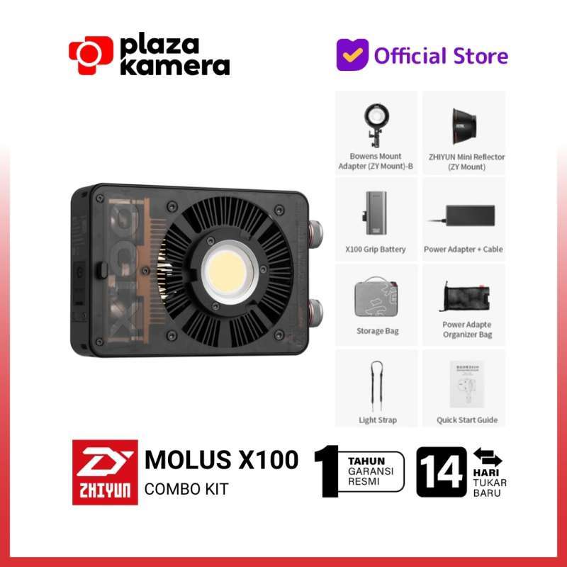 Jual Zhiyun MOLUS X100 Bi-Color Combo Pocket COB Monolight di Seller PLAZAKAMERA Official Store ...