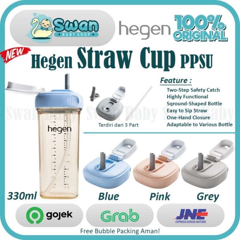 Promo Hegen Straw Cup Bottle Ppsu 330ml / Botol Minum Straw Hegen ...