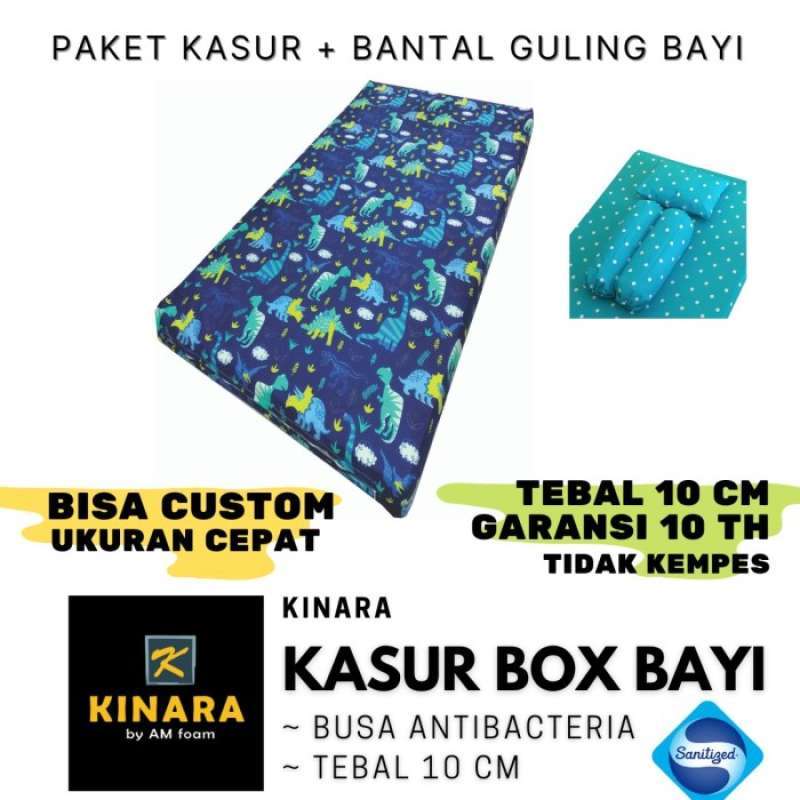 Promo Kasur Busa Box Bayi Anti Bakteri Tebal 10 Cm - 80 X 50 X 10 ...