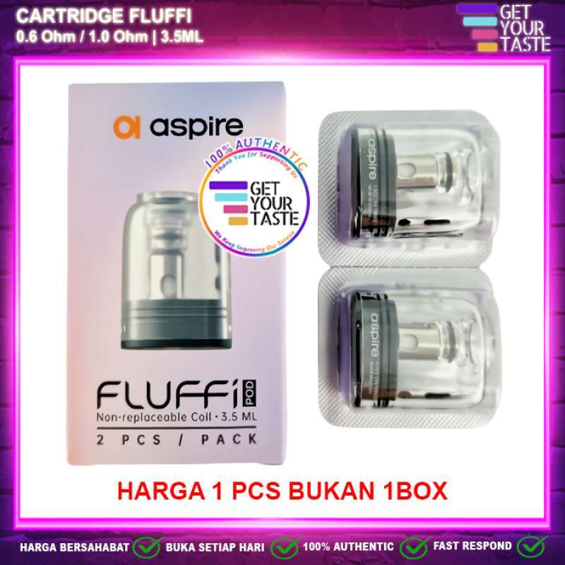 Promo Cartridge Fluffi 3.5ml Pod Kit Authentic By Aspire Diskon 25% Di Seller Getyourtaste ...
