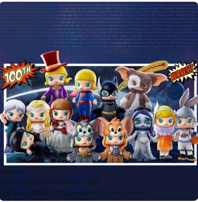 Promo Pop Mart Molly Wb 100th Anniversary Popmart Mainan Action Figure ...