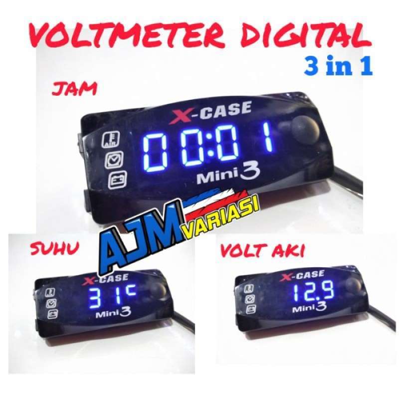 Promo Volt Meter Aki Amper Aki 3 In 1 Diskon 9% Di Seller Adzana Store - Mekarsari, Kab ...