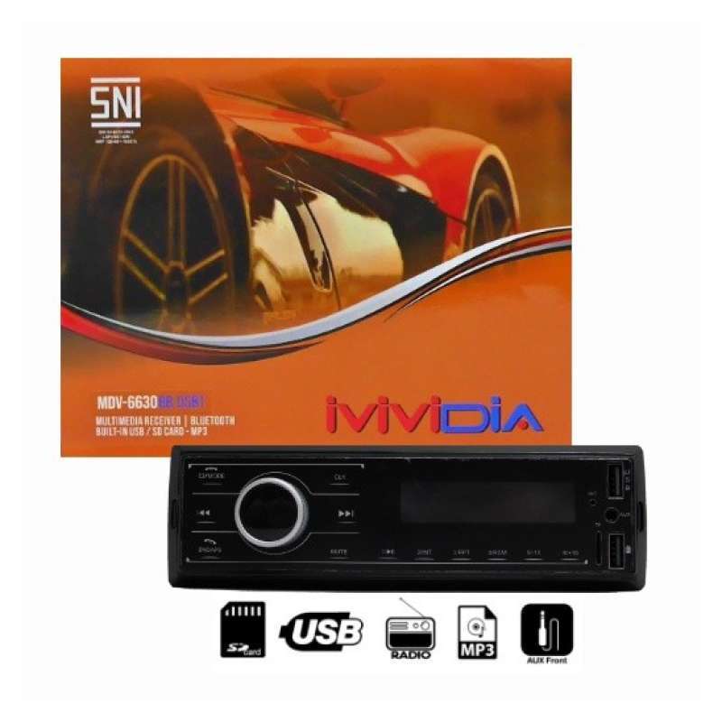 Promo MVIDIA MDV-6630B TAPE MOBIL SINGLE DIN HEAD UNIT RADIO USB SD ...