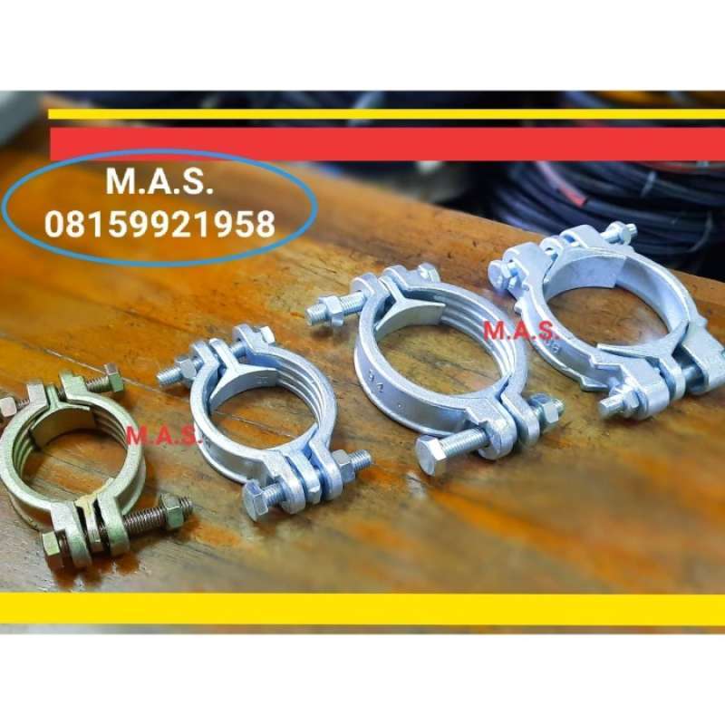 Promo Klem Selang Double Bolt SL 76 Heavy Duty Clamp Dobel Baut Besi ...