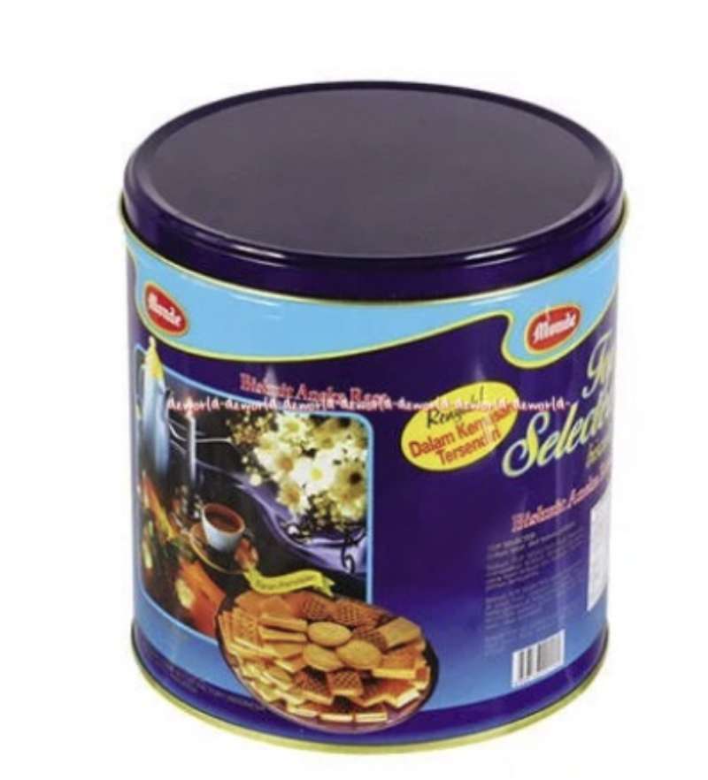 Jual Monde Biskuit Aneka Rasa 450gr Biskuit Pilihan Kemasan Kaleng Biru ...