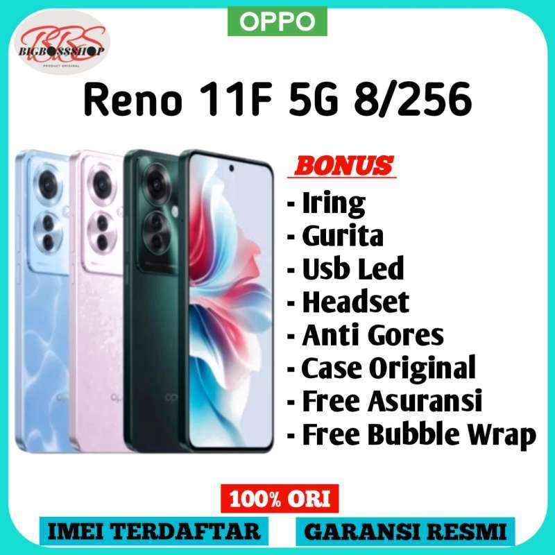 Promo Oppo Reno 11f 5g 8/256 Gb Garansi Resmi +bonus - Hijau Diskon 14% ...