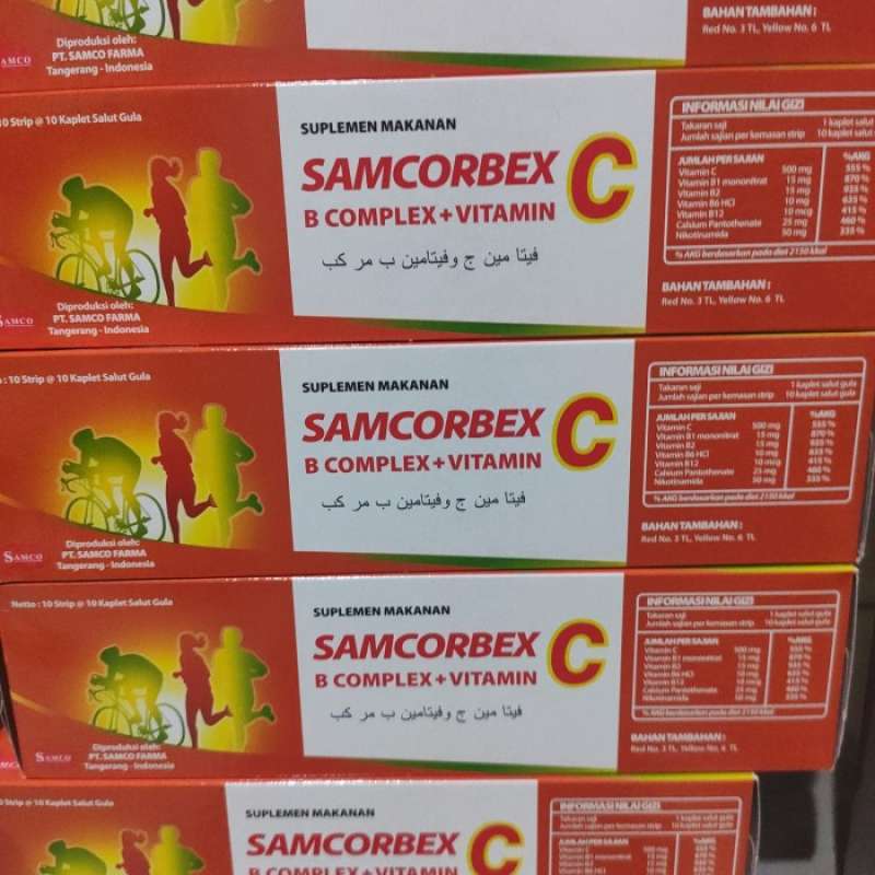 Promo Samcorbex Vitamin C 100 Kaplet Diskon 33% Di Seller Alfaza Shop ...
