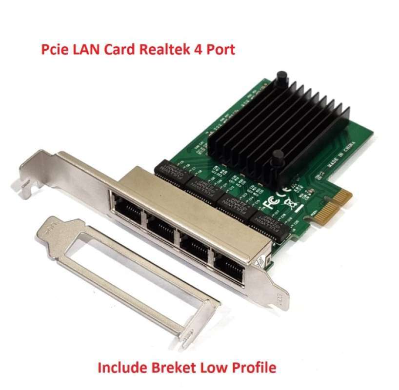 Promo Lan Card 4 Port Pcie Realtek Gigabit Lan Ethernet Quad Port High Speed Diskon 9% Di Seller ...