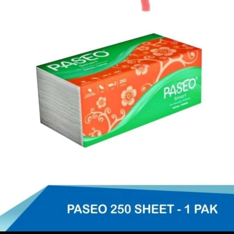 Promo Tissue Paseo Smart 250 Sheets 2ply (kemasan Ijo Oren) Diskon 41% ...