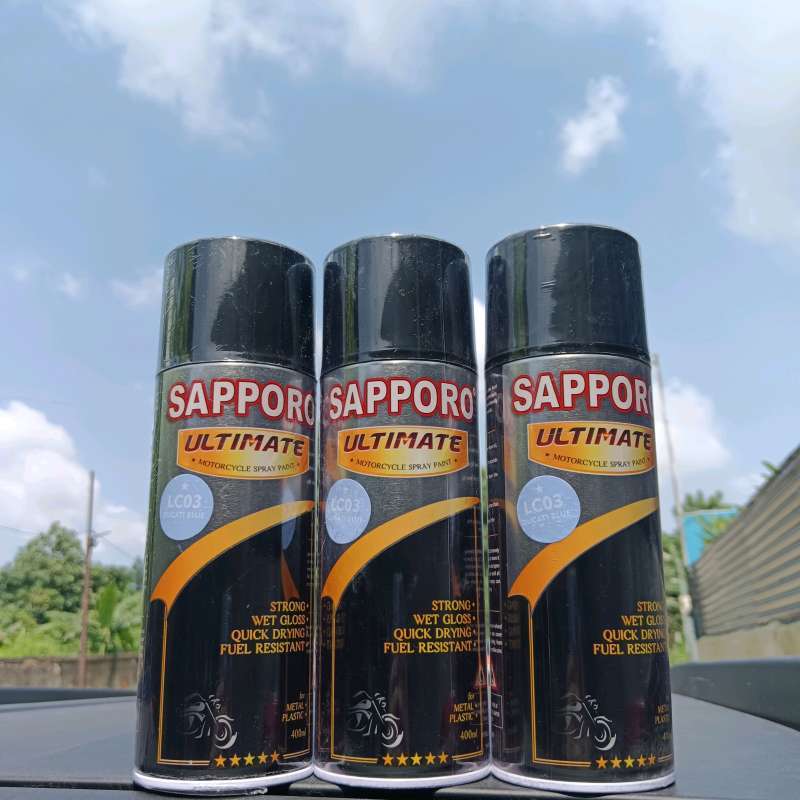 Jual pilok pylox cat semprot Sapporo ultimate lc03 ducati blue 400ml di ...