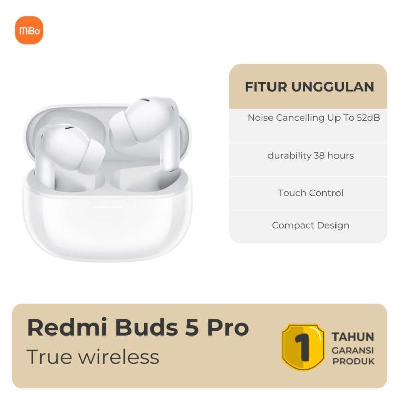 Jual Xiaomi Redmi Buds 5 Pro TWS True Wireless Earbuds Headset ANC di ...