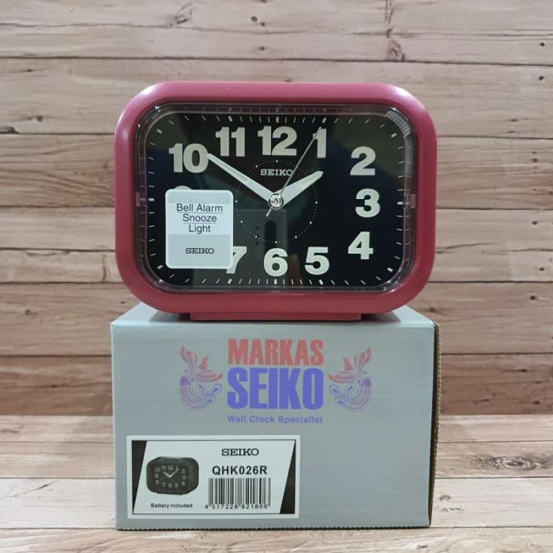 Jual Jam Meja Weker Beker Seiko Original Qhk026 - Merah Di Seller ...