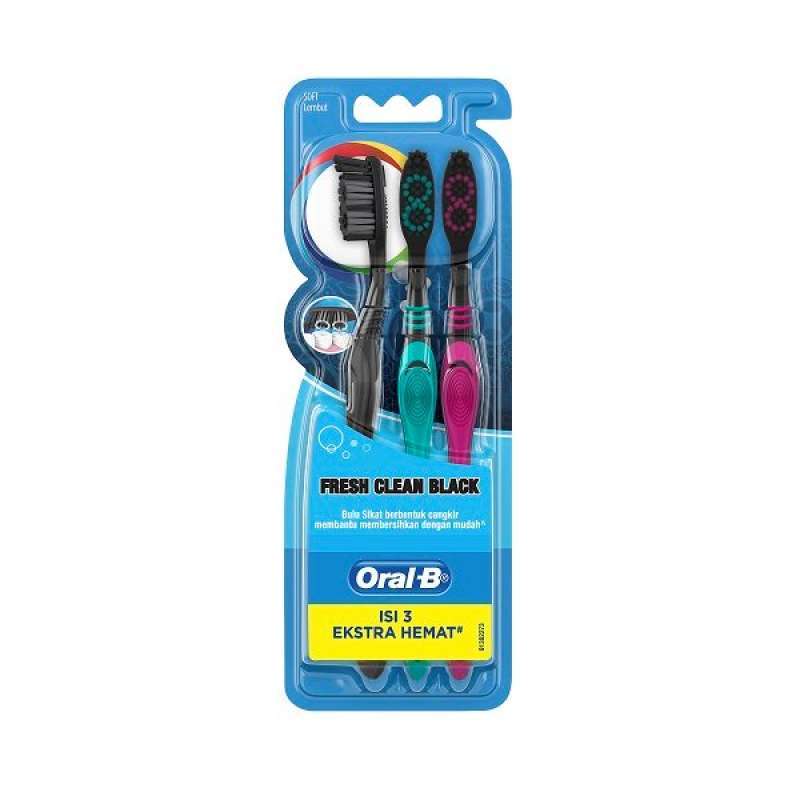 Jual Oral B Tb Fresh Clean Black 40 Soft 3's Di Seller Hypermart ...