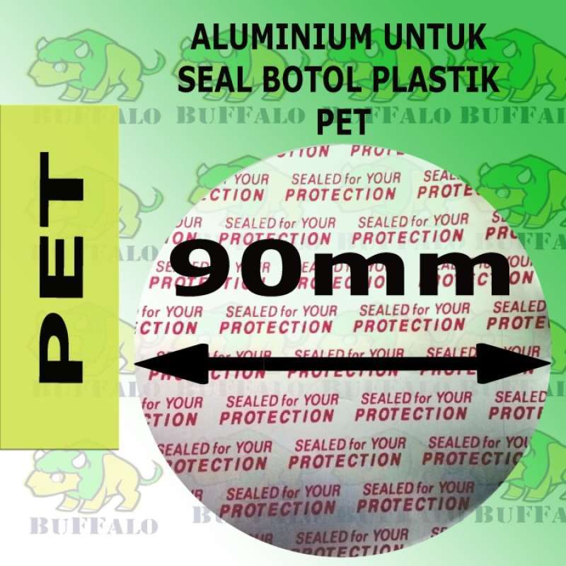 Promo 100 lembar Aluminium foil seal botol plastik PET 90mm Diskon 9% ...