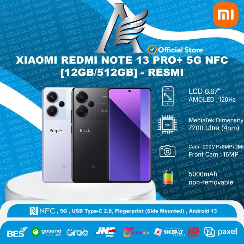 Jual Xiaomi Redmi Note 13 Pro+ 12/512 Nfc 5g Garansi Resmi Di Seller ...