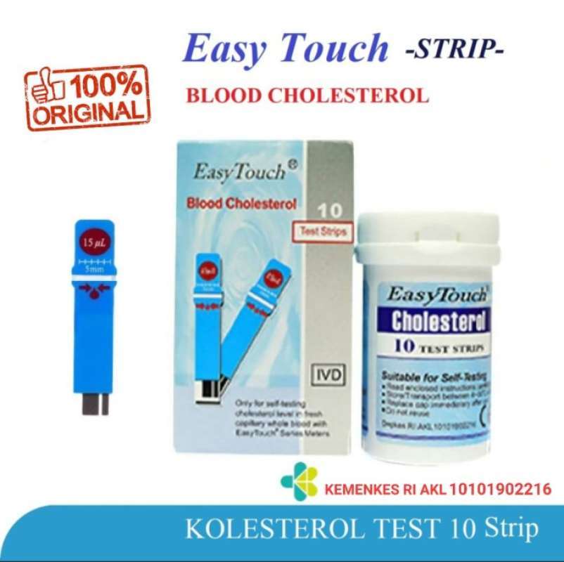 Promo Paket Strip GCU / Strip Easy Touch Cholesterol / Stik Kolestrol ...