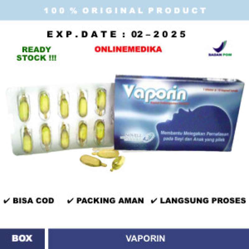 Promo Vaporin Bayi Pelega Hidung Tersumbat Melegakan Pernafasan per Box ...