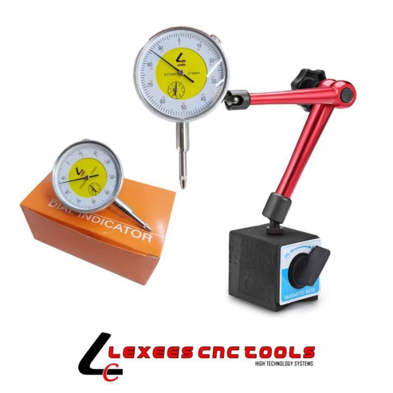 Promo Paket Dial Indicator + Magnetic Base Test Stand Gauge Pick ...