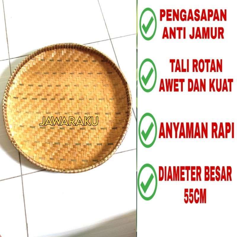 Jual tampah bambu asap grade A ukuran 55cm besar untuk segala kegunaan ...