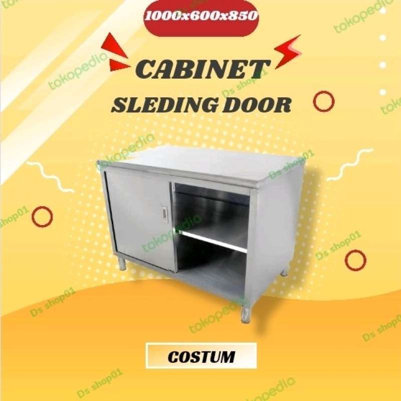 Promo Meja Cabinet Dapur Stainless/ Cabinet Table Sliding Door ...