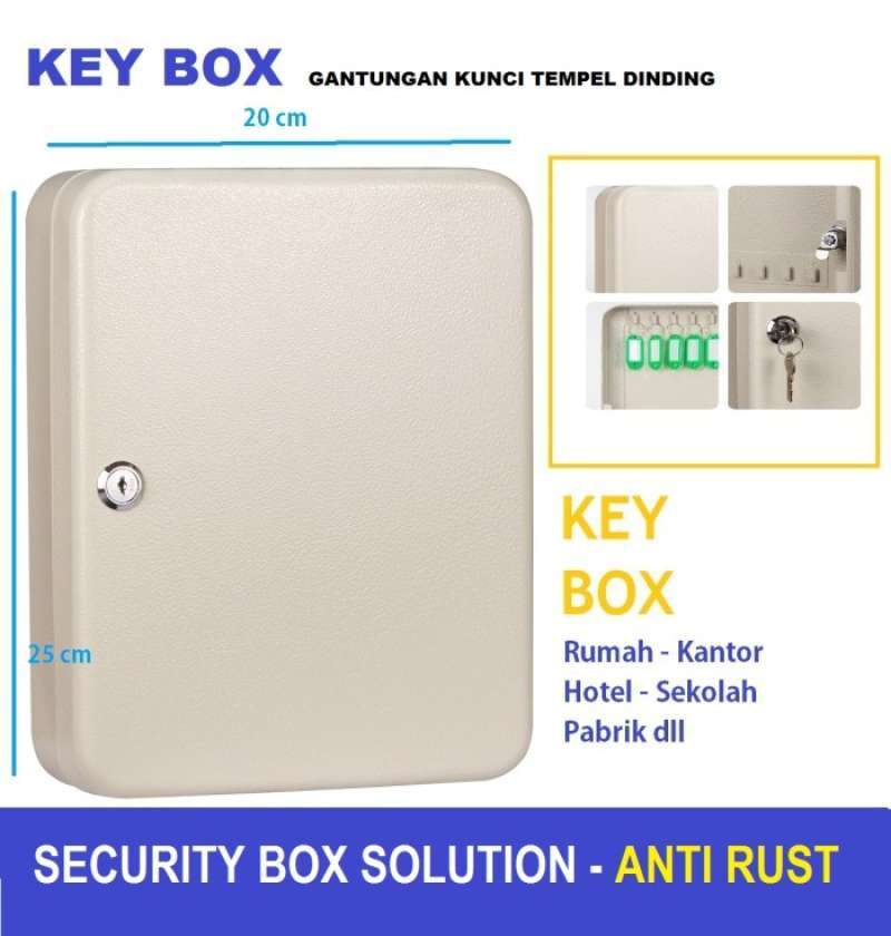 Promo Keybox Kotak Kunci Besi Dinding Key Box Kotak Kunci Dinding Besi ...