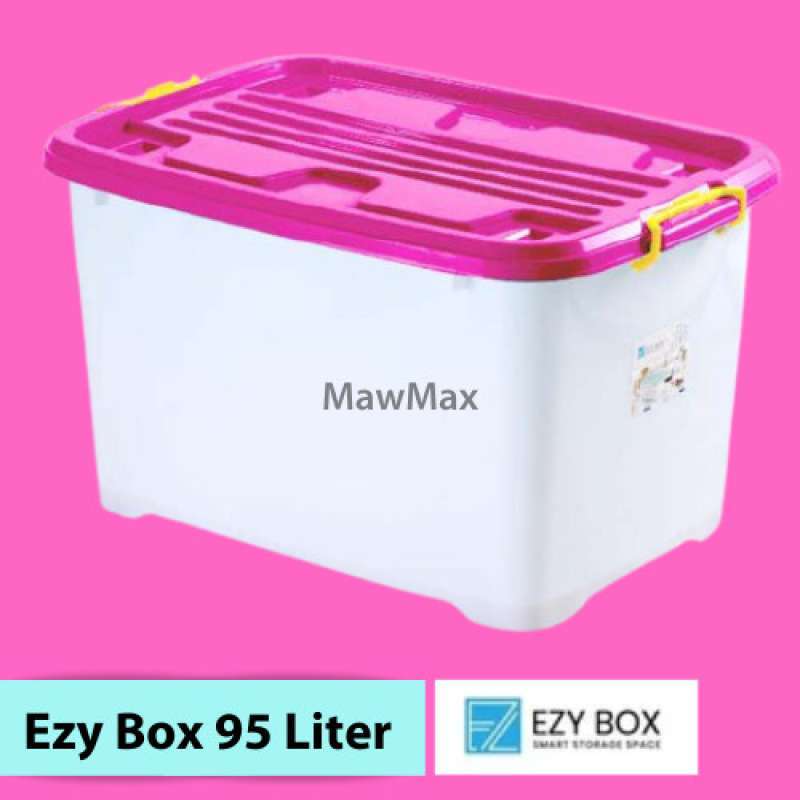 Promo Container Box 95 Liter Besar Tebal Kuat Tahan Banting Ezy Box EZ ...