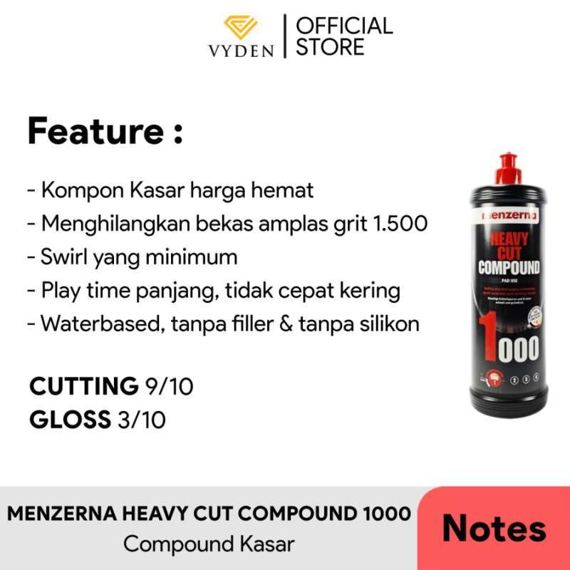 Jual MENZERNA Heavy Cut Compound 1000 Kompon Kasar Hemat Kumpon Murah Abrasif Tinggi Obat Poles ...