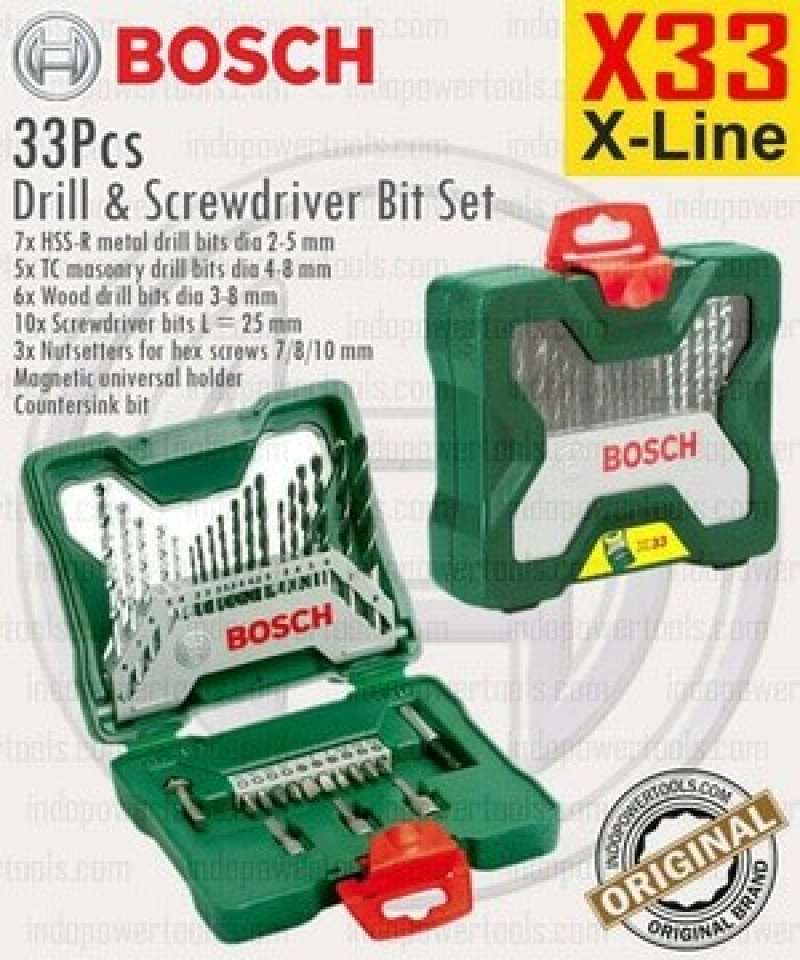 Promo Drill & Screwdriver Bit Set 33 pcs / Bor & Mata Obeng Set Diskon ...