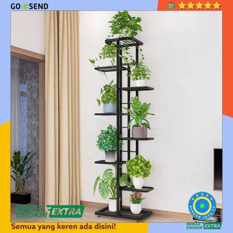 Promo Rak Tanaman 8 Susun Minimalis Stand Besi Rak Bunga Tanaman Hias ...