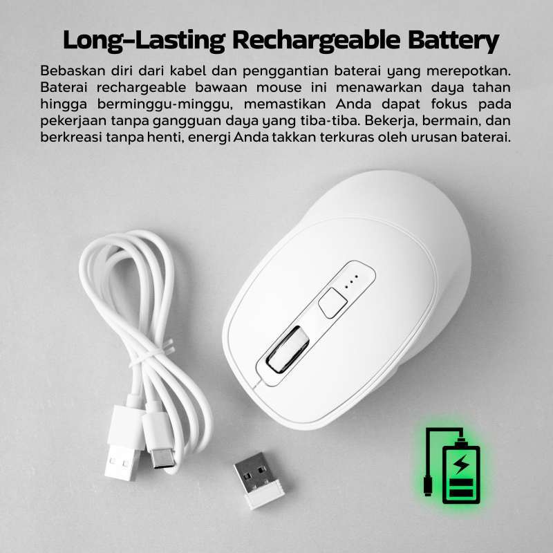 Promo Mouse Office Da Rubix One Wireless Bluetooth Silent Click ...