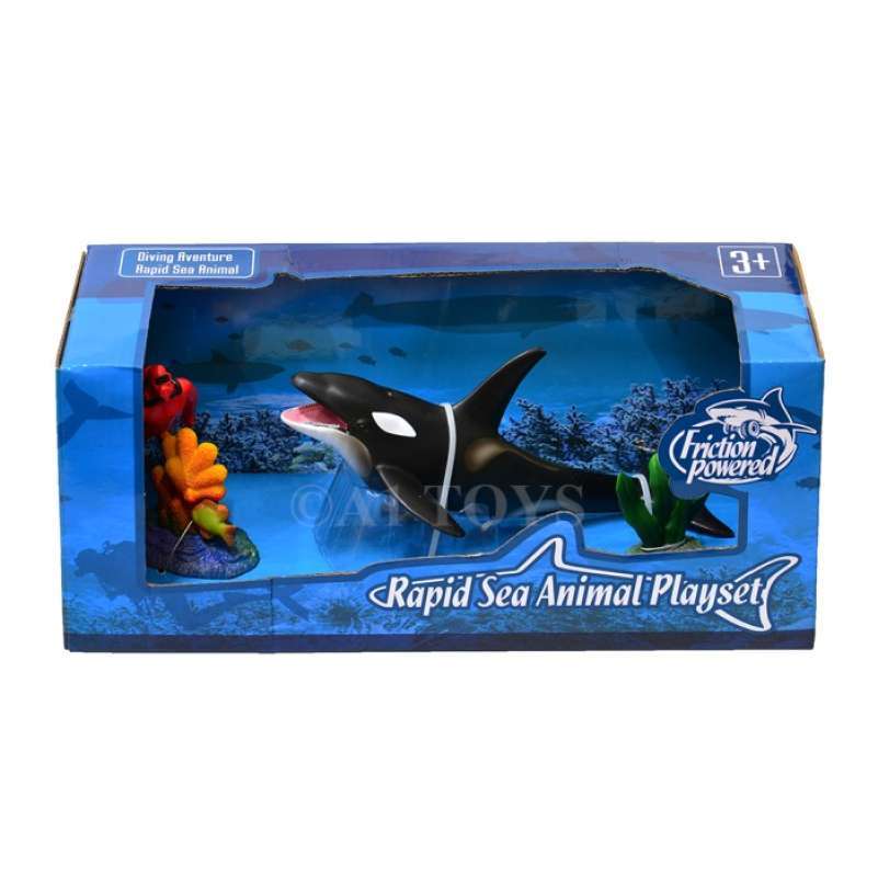 Promo Miniatur ikan Paus Pembunuh Orca Killer Whale 20 cm Diskon 23% di ...