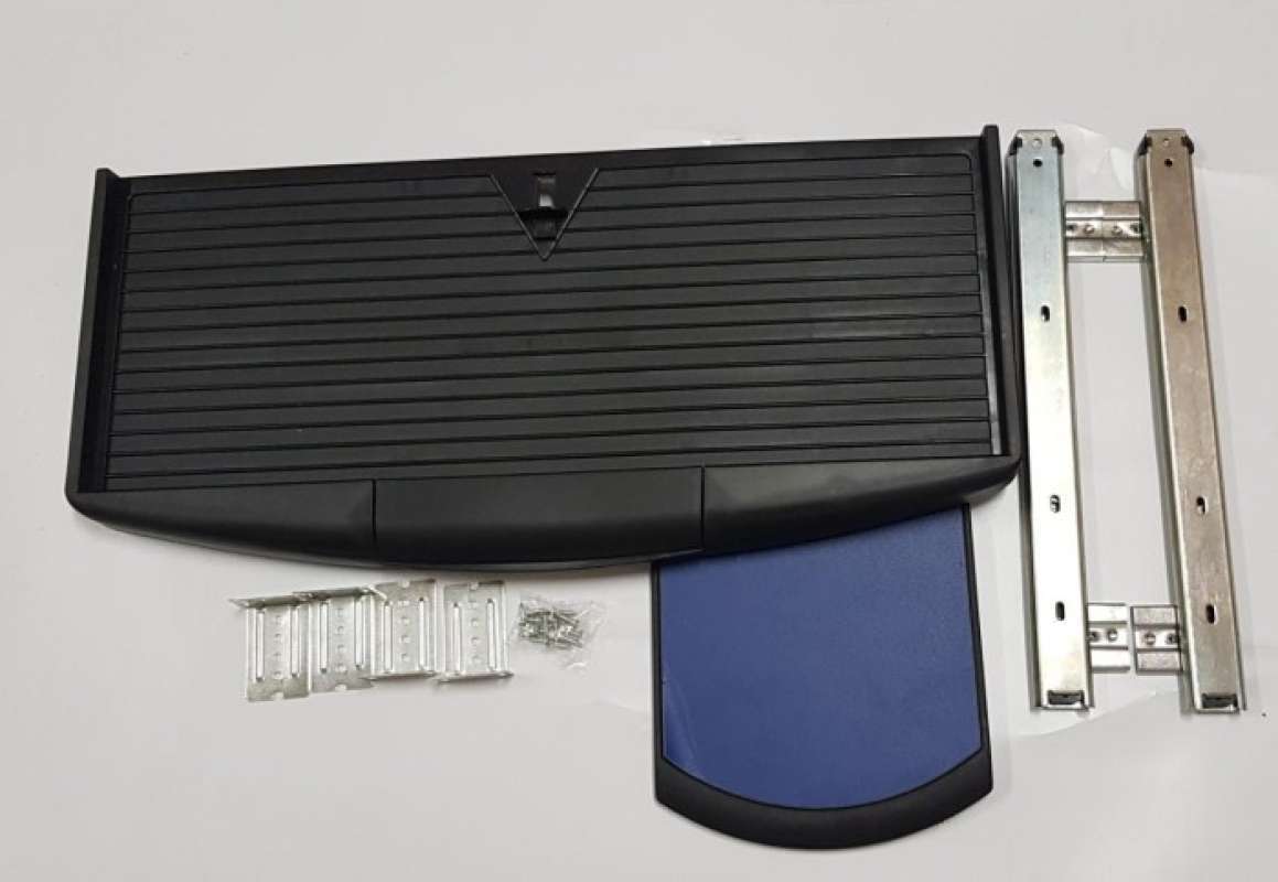 Promo Rak Tray Rel Laci Tempat Tatakan Keyboard + Mouse Meja Komputer ...