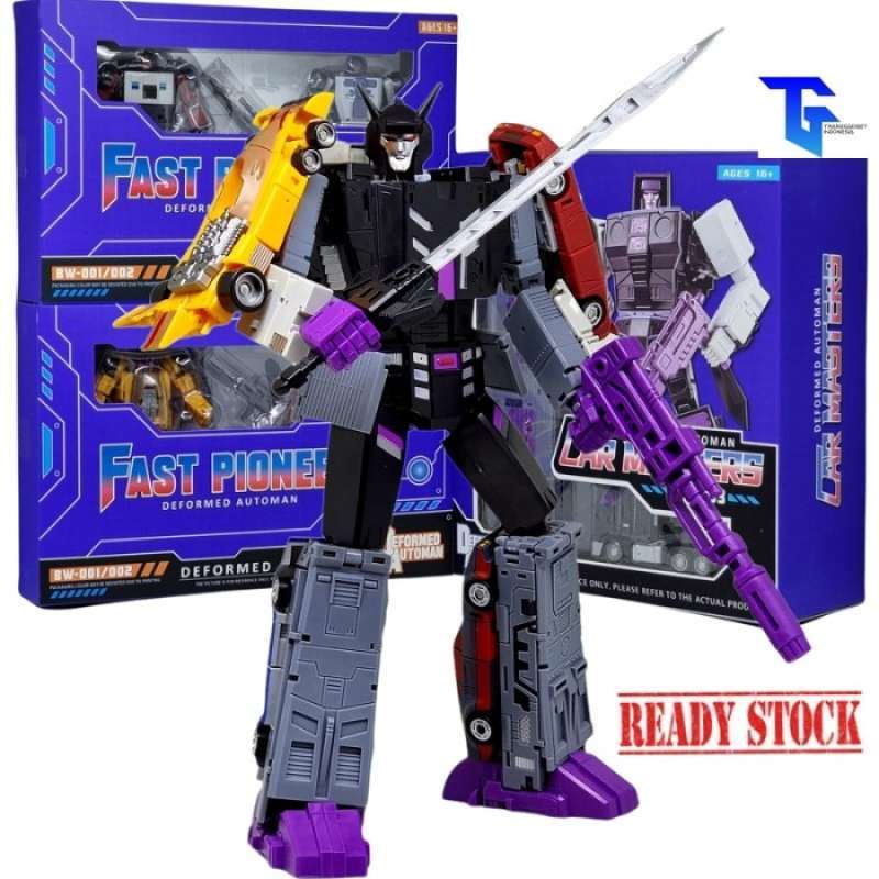 Promo Deformed Automan BW-001-002-003 - Transformers G1 Menasor ...