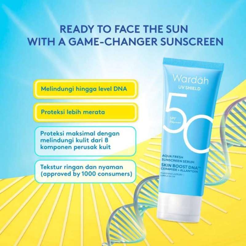 Jual Wardah Uv Shield Aqua Fresh Sunscreen Serum Spf 50 Pa+++ 30ml ...