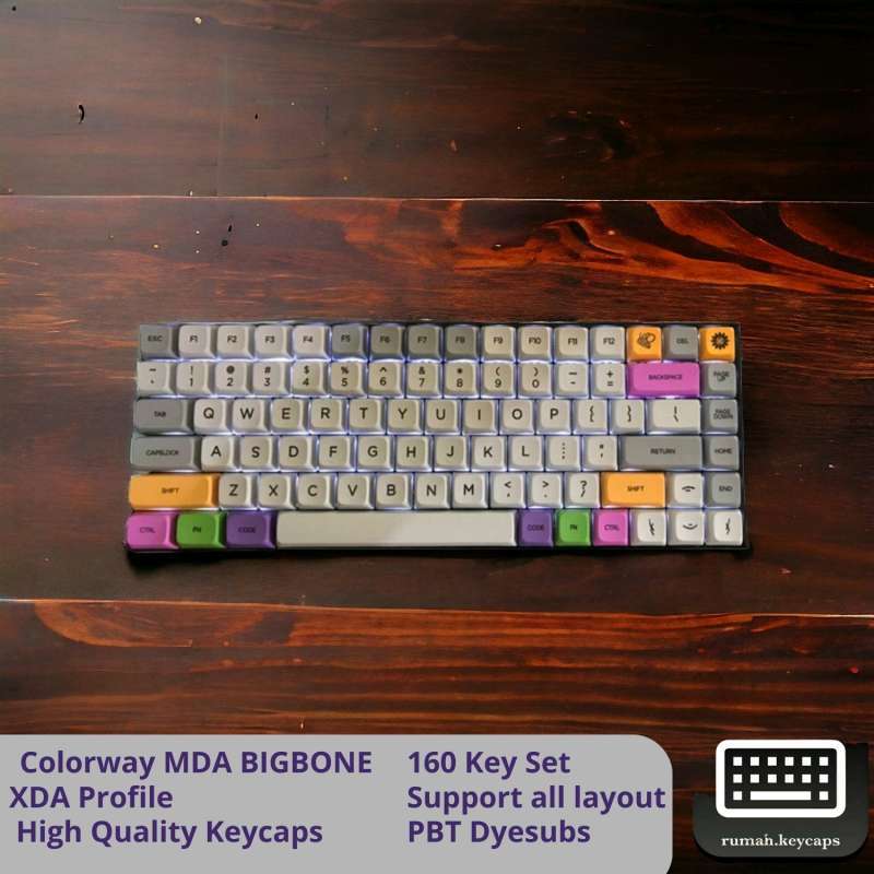 Jual Keycap Keycaps XDA Profile BIG BONE PBT Dyesub di Seller rumah ...